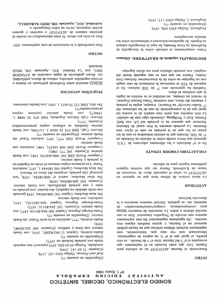 Inserto Central 5 | PDF | Grabación de sonido | Musica Popular