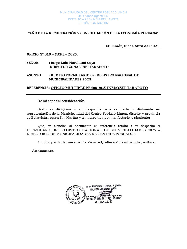 Ejemplo Oficio | PDF