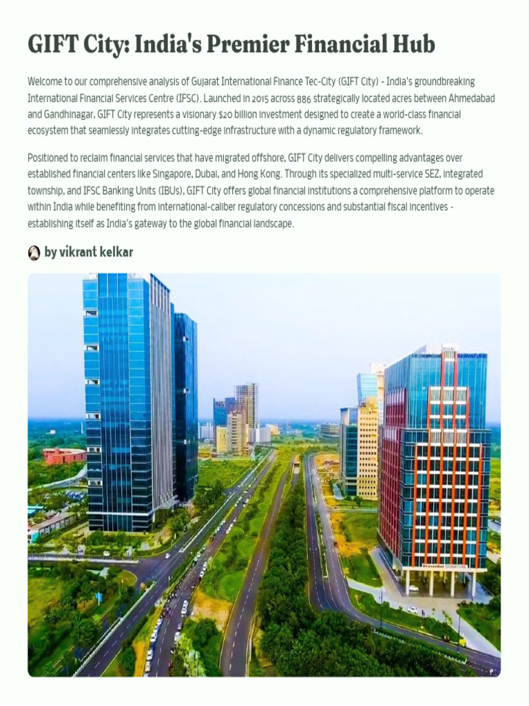 10 GIFT City in Detail | PDF | Taxes | Value Added Tax
