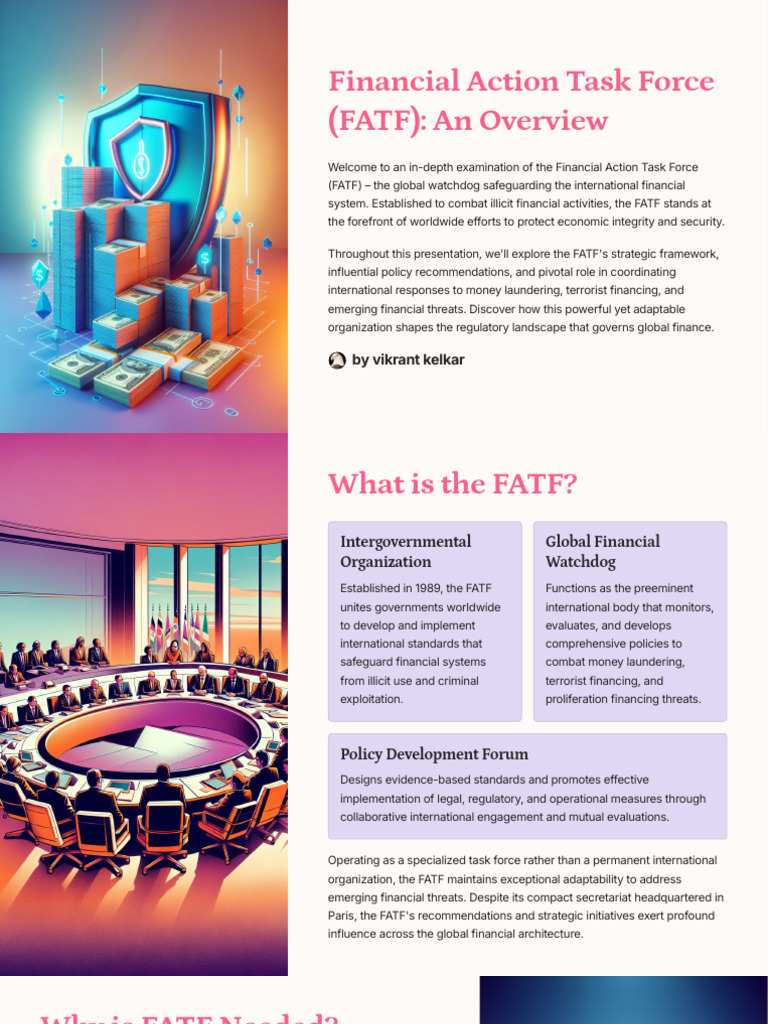 Overview of the Financial Action Task Force | PDF | Terrorism Financing ...