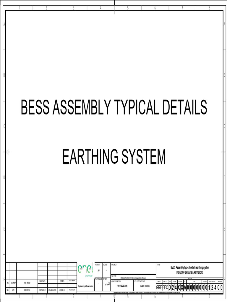 BESS Assembly Earthing System Details | PDF | Electricity