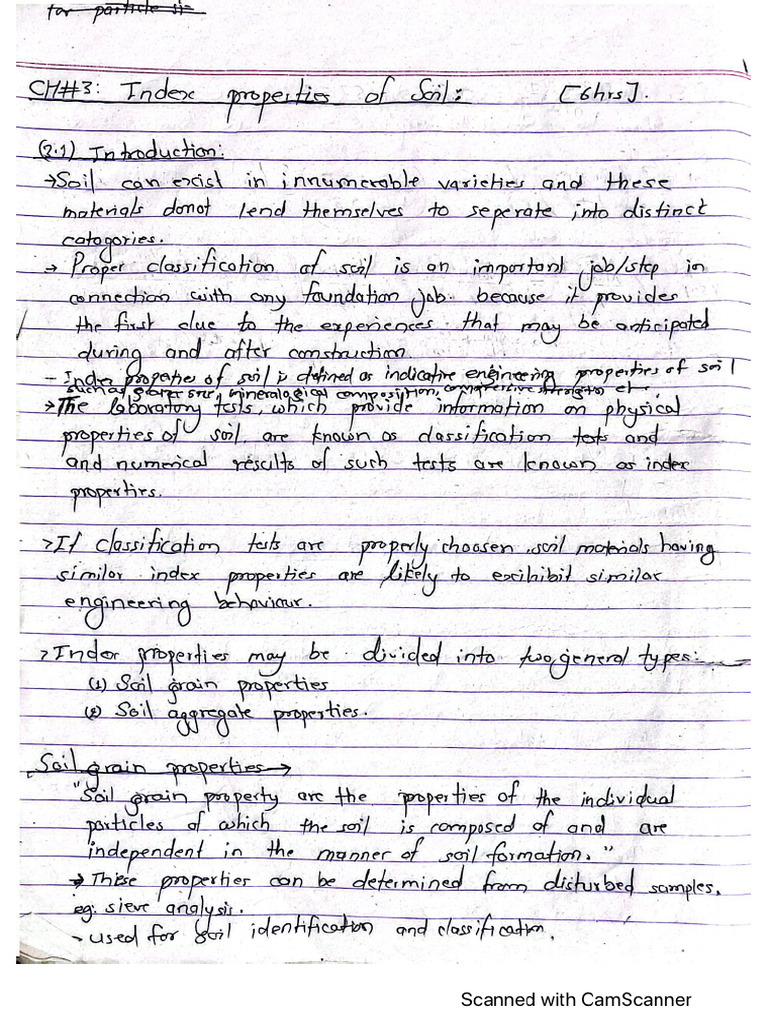 Soil Ch#3 Index Properties of Soil | PDF