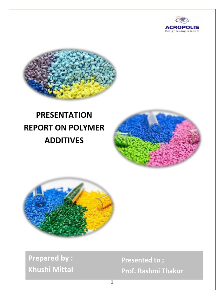 Overview of Polymer Additives | PDF | Polymers | Plastic