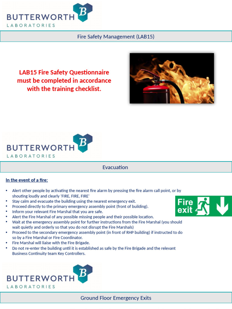 LAB15 - Fire Safety Awareness | PDF | Fires | Occupational Safety And Health