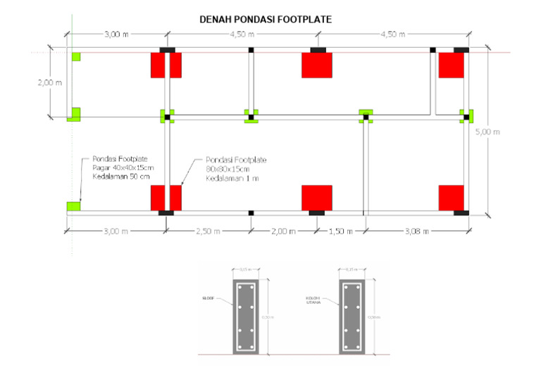 Denah Pondasi | PDF