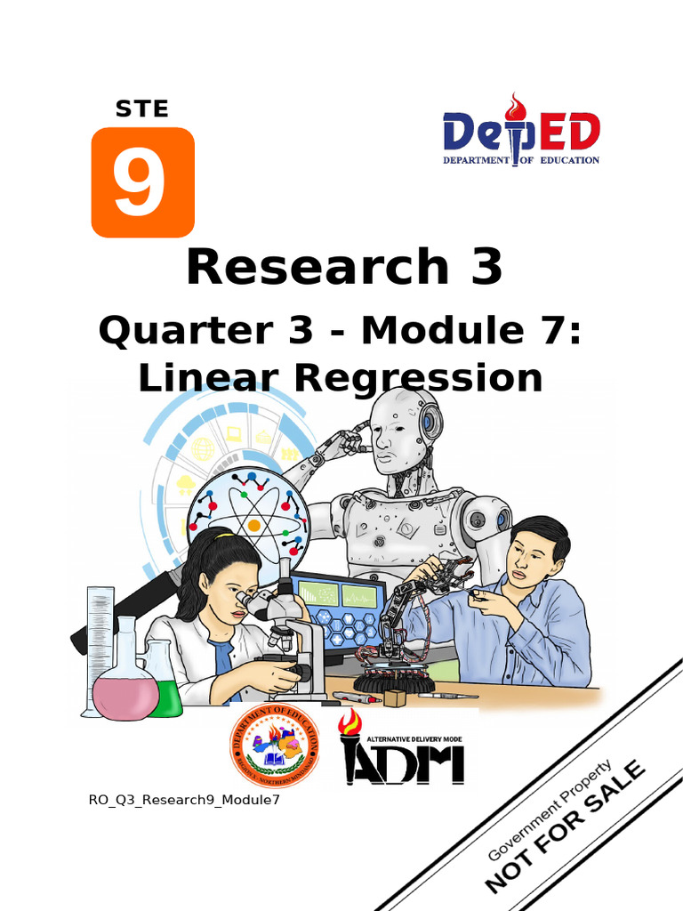 Grade 9 Linear Regression Module | PDF | Regression Analysis ...