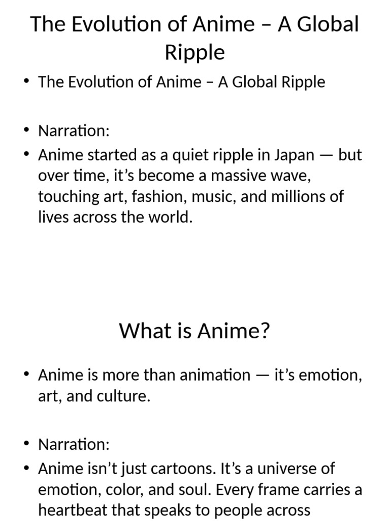 Anime's Global Evolution and Impact | PDF | Anime
