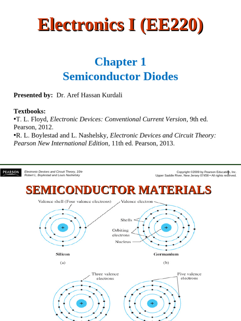 Ch1 Semiconductor Diodes | PDF | P–N Junction | Diode