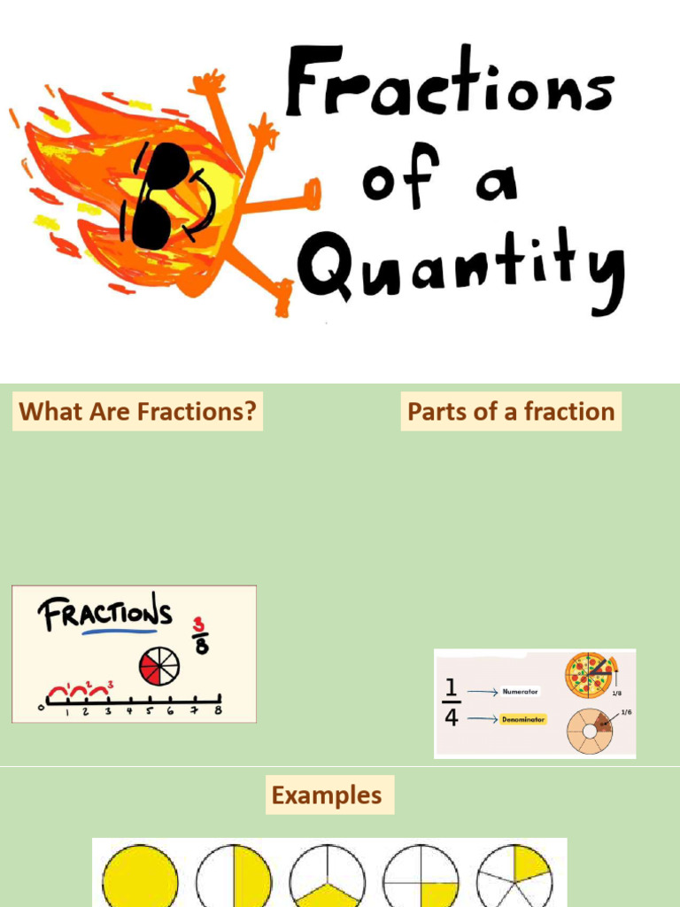 Fractions of Quantities and Numbers | PDF