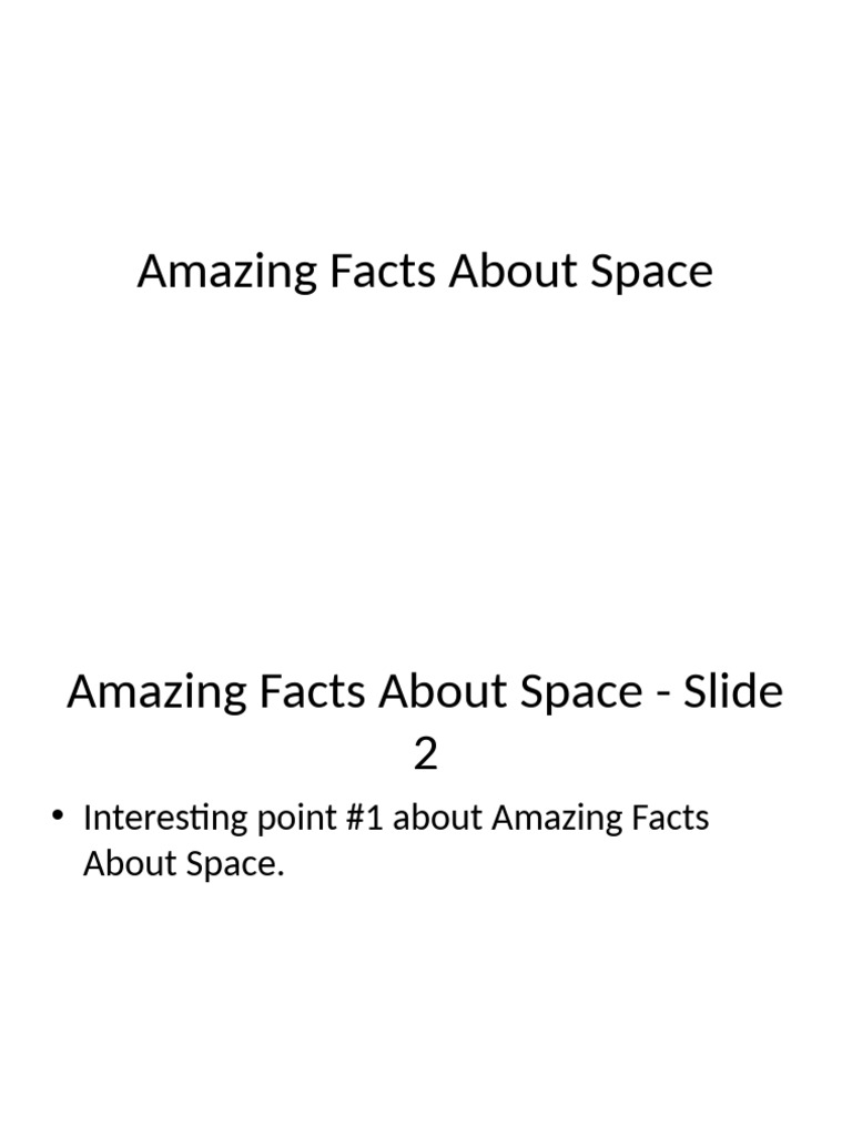 Fascinating Space Facts | PDF