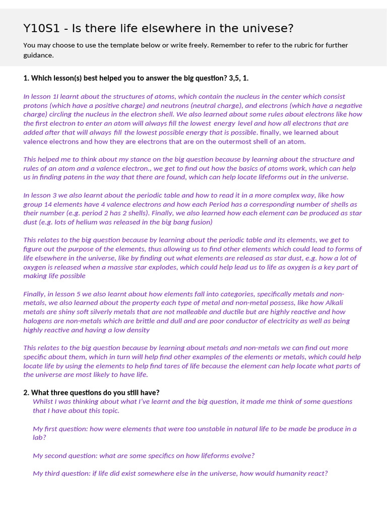 Exploring Life Beyond Earth: Key Lessons | PDF | Atoms | Atomic Nucleus