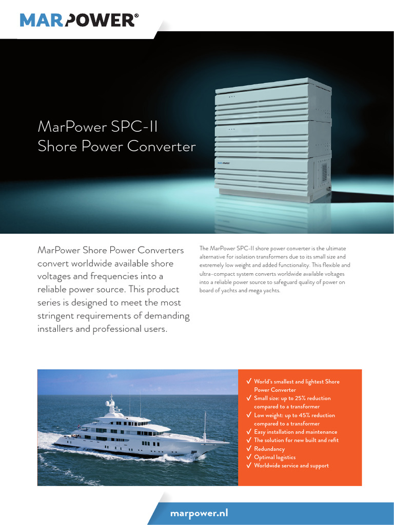 Leaflet Marpower SPC-II Converter | PDF | Transformer | Power (Physics)