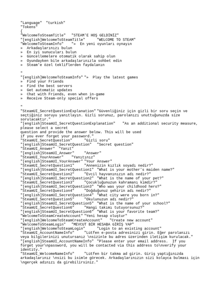 Steamui Turkish | PDF