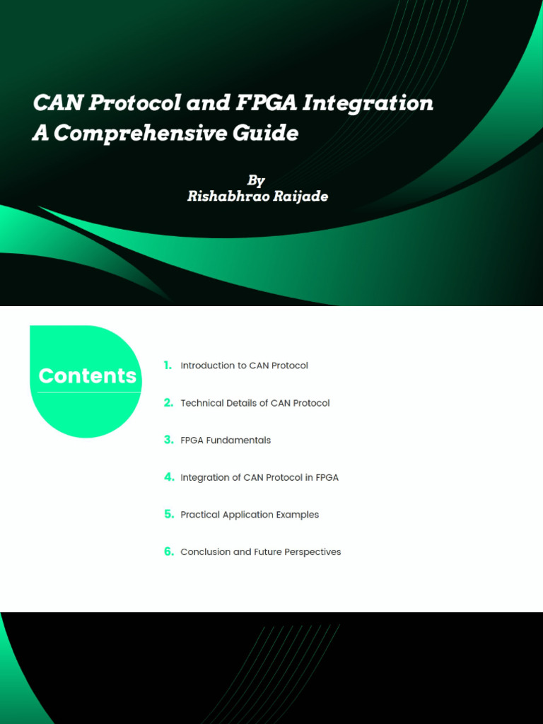 CAN & FPGA Integration | PDF