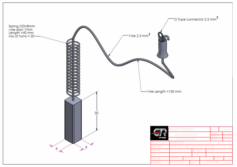 Carbon Brush Elect Drawing | PDF