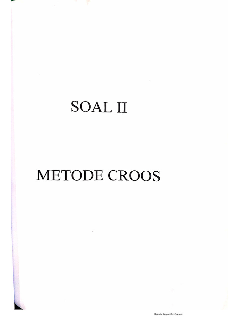 Soal 2 METODE CROSS | PDF