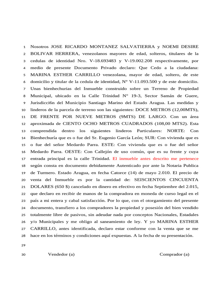 Marina Documento en Word 02 | PDF