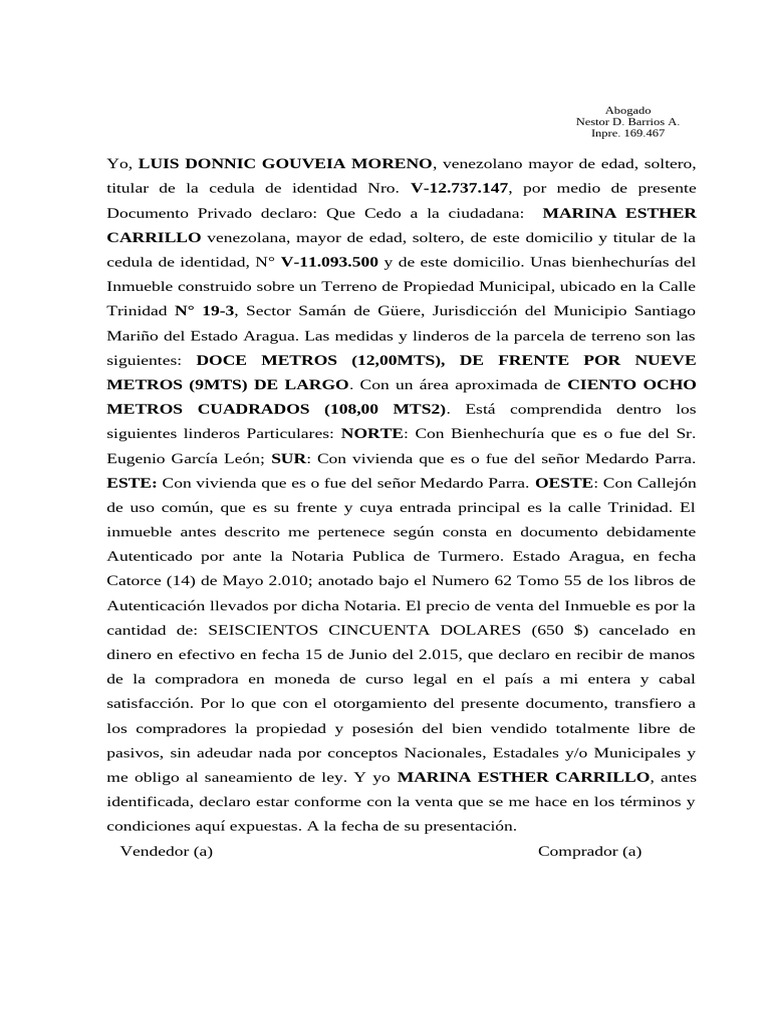 Vta Gouveia A Marina Documento Terreno Final | PDF