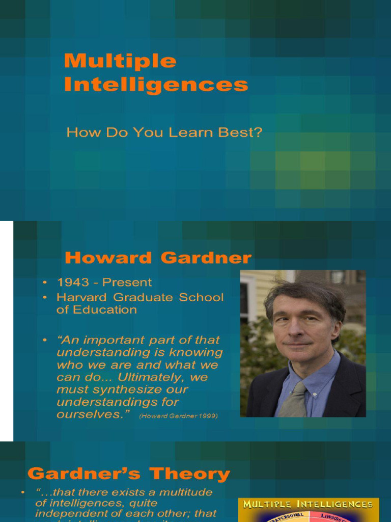 Gardner Theory of Intelligence | PDF