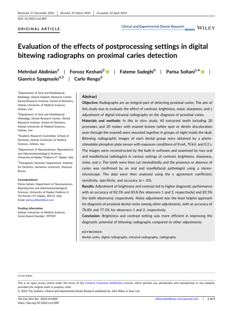 Evaluation of The Effects of Postprocessing Settings in Digital ...