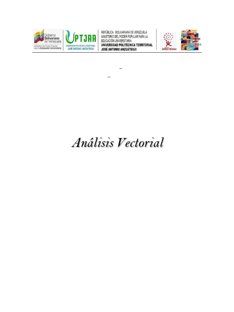 Análisis Vectorial | PDF | Vector Euclidiano | Cálculo vectorial