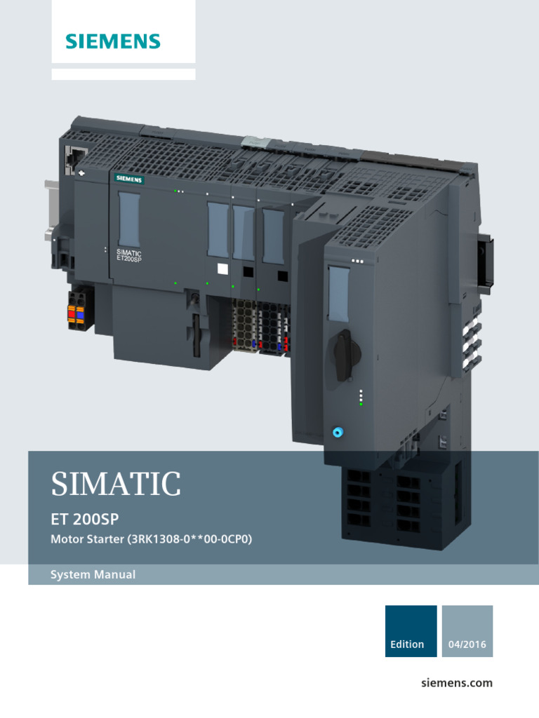 System Manual Motorstarter SIMATIC ET 200SP en-US | PDF | Mobile App ...