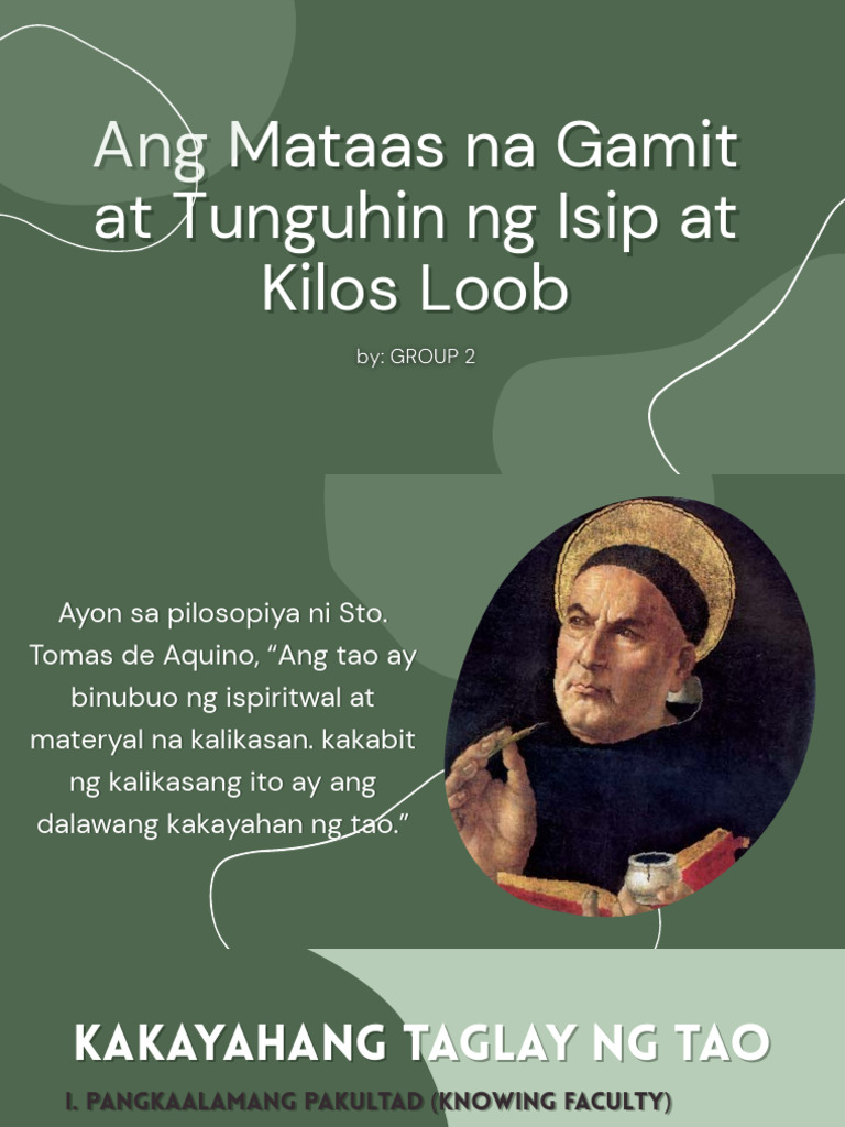 Berde Blobs Basic Simpleng Presentasyon | PDF