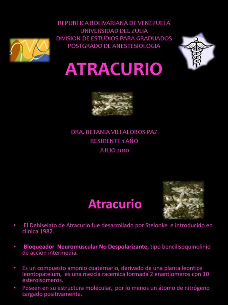Atracurio | PDF | Amonio | Acetilcolina