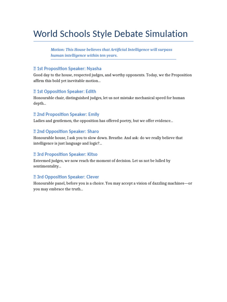 AI vs Human Intelligence Debate | PDF