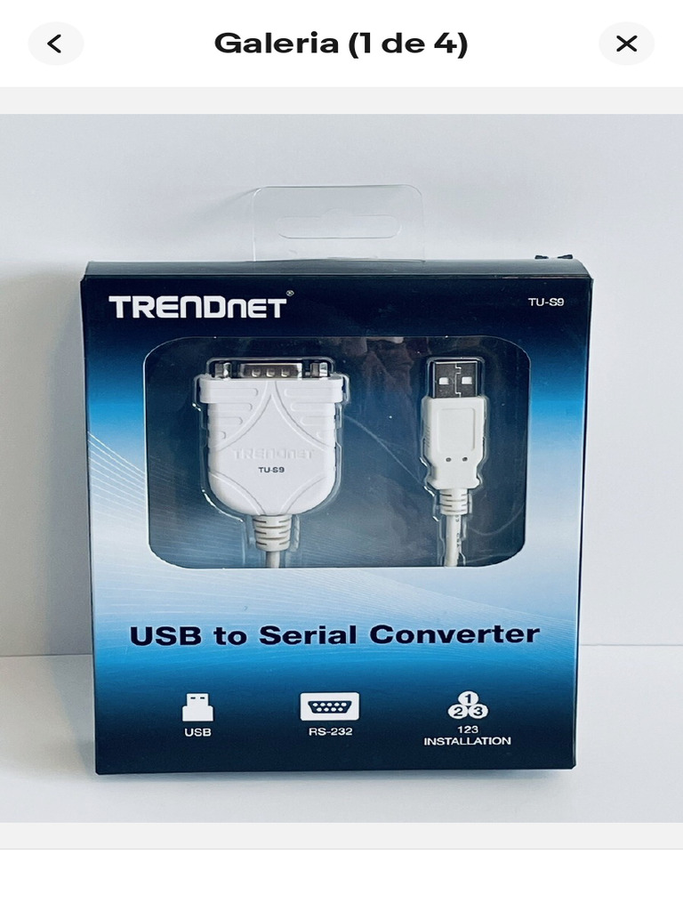 NEW TRENDnet TU-S9 USB To Serial Converter USB To RS-232 (Serial) Ebay ...