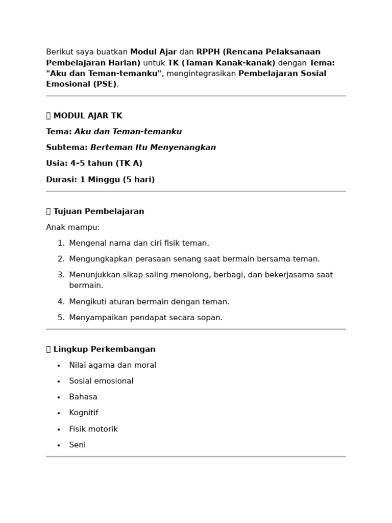 Modul Ajar Asesmen 2 | PDF
