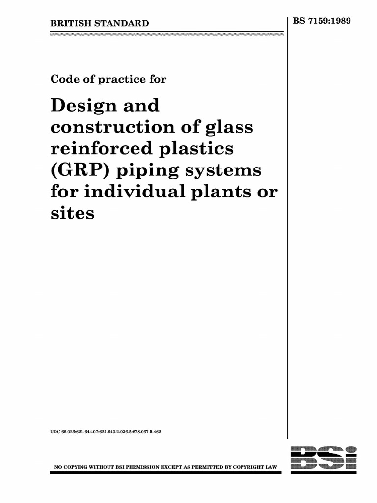 Bs7159 GRP Standard | PDF