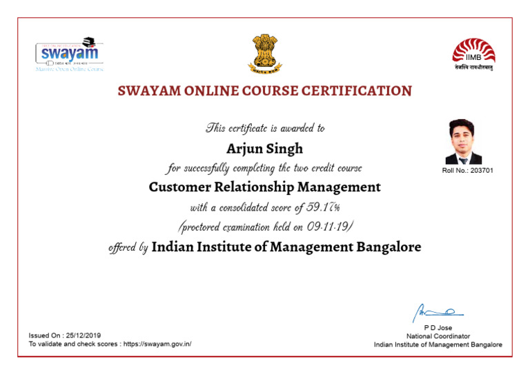 CRM Certificate | PDF