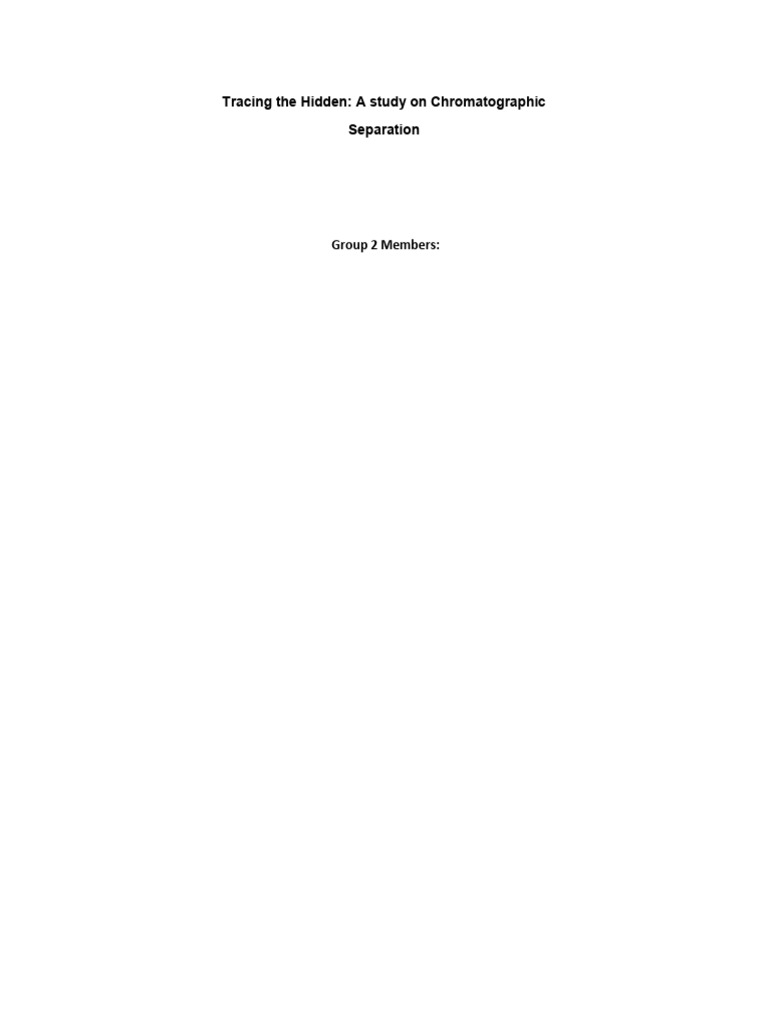 GenChem Chromatography Complete | PDF | Chromatography | Mixture