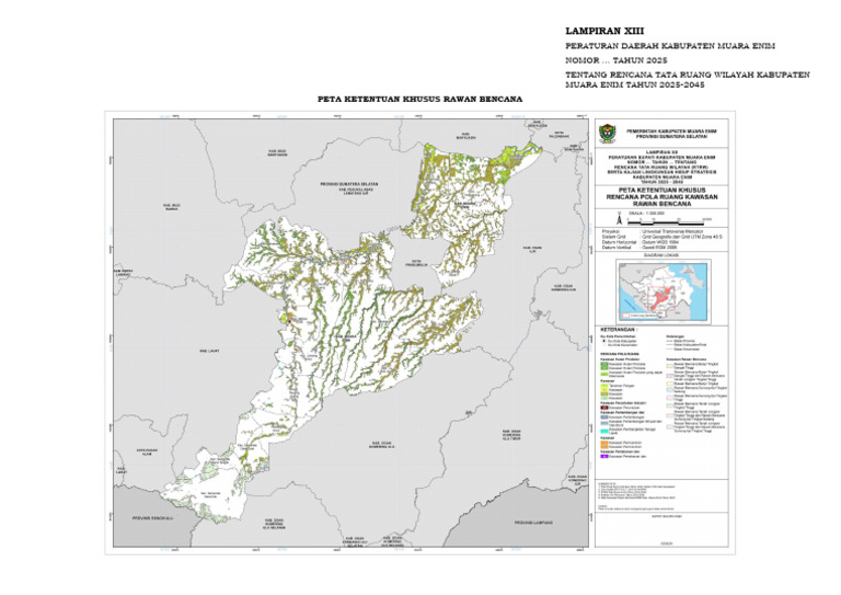 Lampiran Xiii Peta Ketentuan Khusus Rawan Bencana | PDF