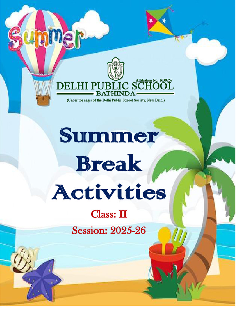 Holiday Homework Class II 202526 | PDF