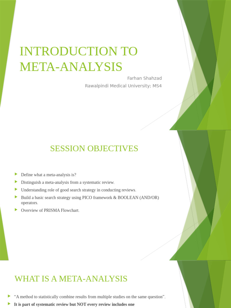 Introduction To Meta-Analysis | PDF | Systematic Review | Meta Analysis