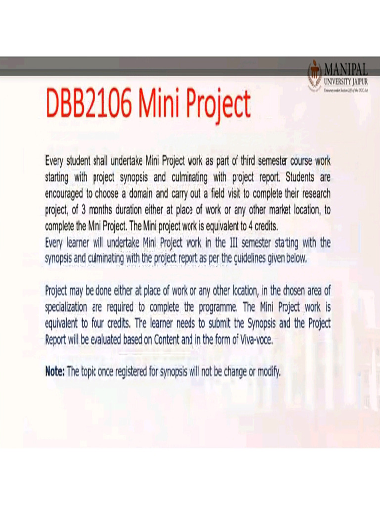 All About Mini Project | PDF