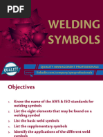 Difference Between ISO Vs AWS Welding Symbol | PDF | Plastic | Metals
