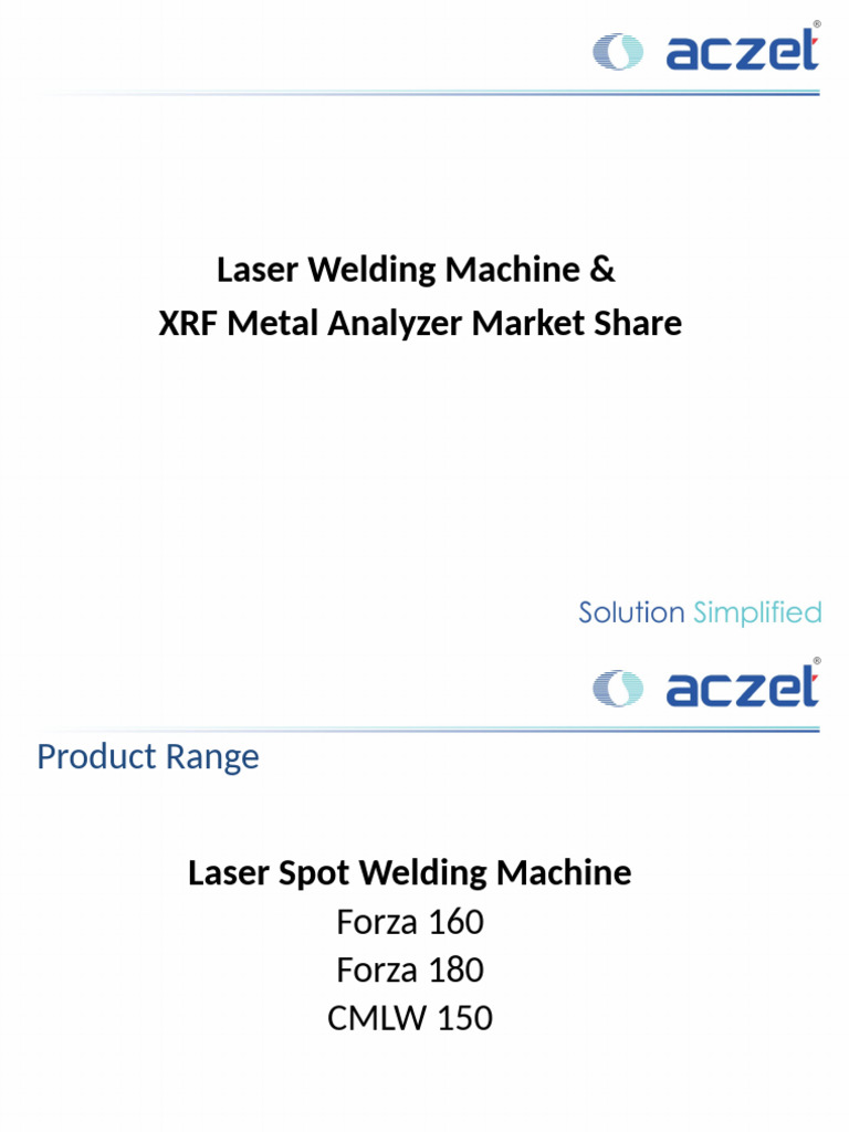 Laser Welding & XRF Analyzer Market Insights | PDF | Laser | Economies