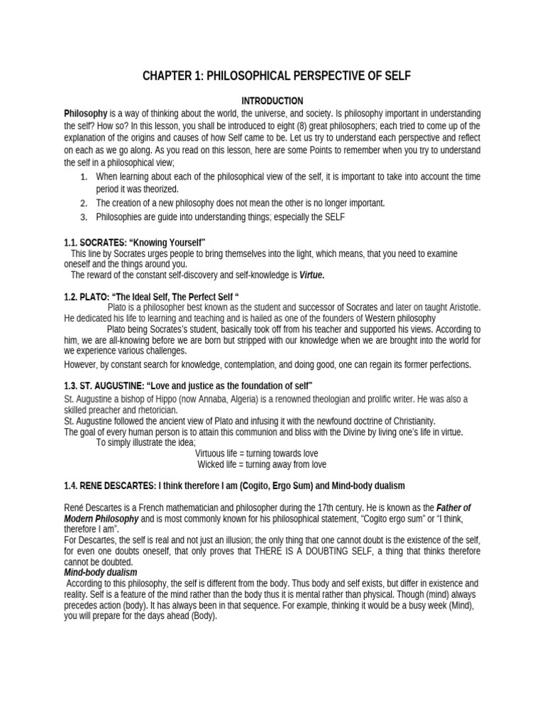 SS3 Students Copy Page 1 | PDF | Socrates | Philosophy Of Self