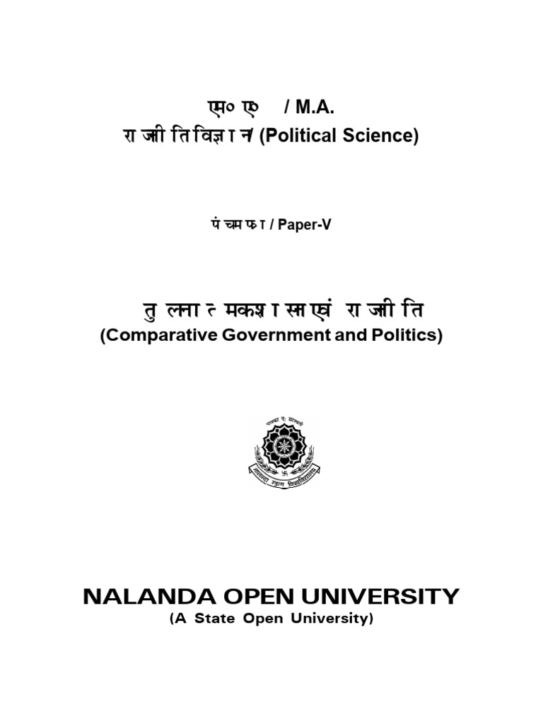 MA Political Science Syllabus Overview | PDF | Governance | Government