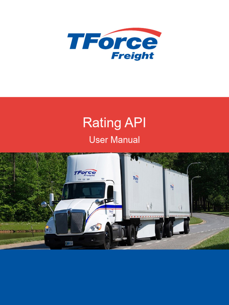 TForce Freight Rating API Guide | PDF | Cargo | Trademark
