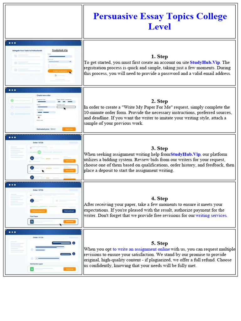 Persuasive Essay Topics College Level | PDF | United Parcel Service