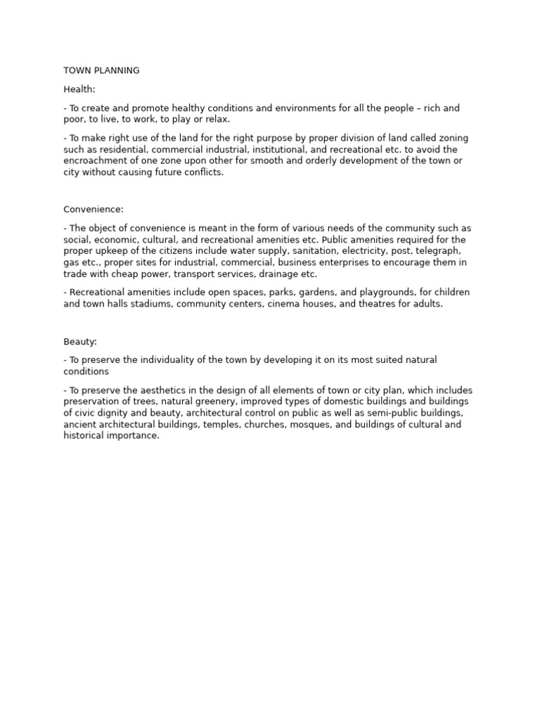 Town Planning | PDF