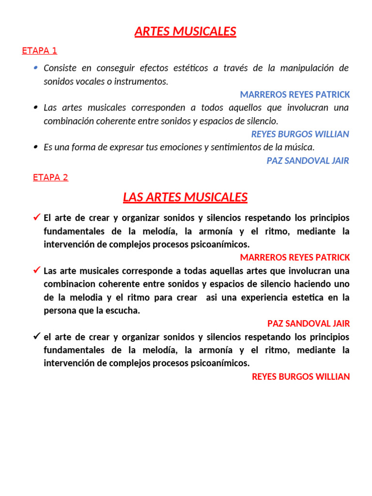 Definición de Arte Musical | PDF | Sonido | Música hip-hop