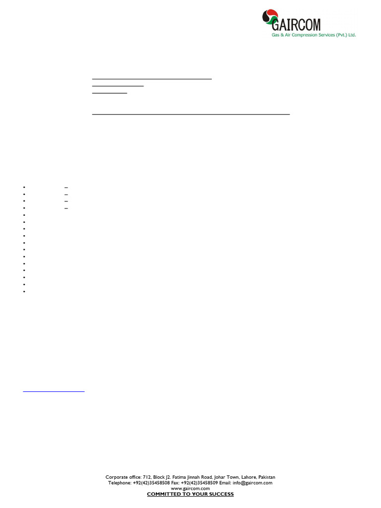 Quotation For Air Receiver Tank A-00243 | PDF | Chemical Engineering ...