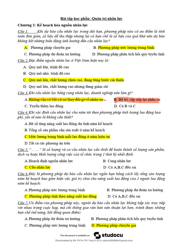 Chương 2 QTNL | PDF