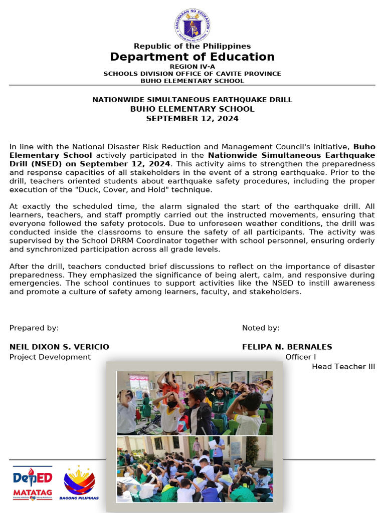 Buho Es Nsed 3q 2024 Docu | PDF