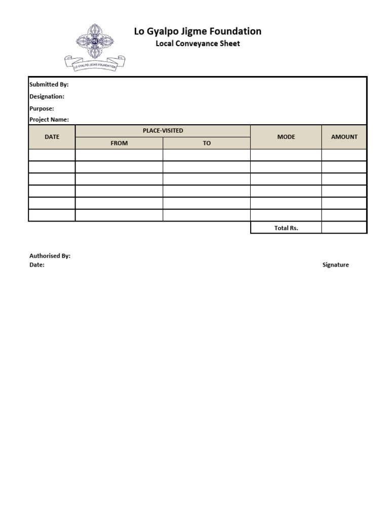 Local Conveyance Claim Form | PDF